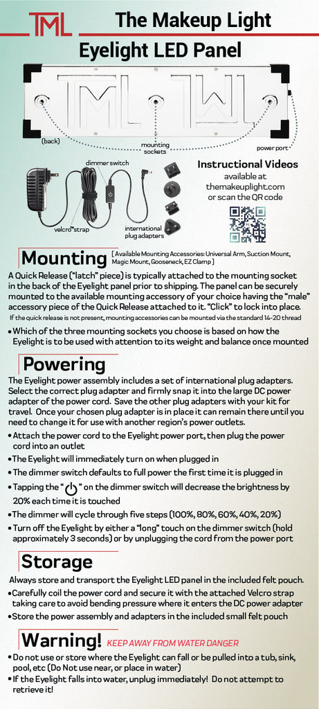 Eyelight Panel - LED Light Panels - The Makeup Light